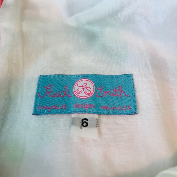 Kaeli Smith | Dresses | Kaeli Smith Pink Tropical Palm Dress | Poshmark